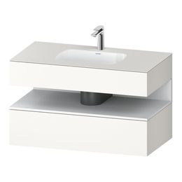 Duravit Einbauwaschtisch-M&ouml;bel-Set Qatego 100x55x60cm, w m/we m, Kon-WTU, Nischenb (QA4786018840010)