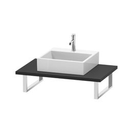 Duravit Konsole L-Cube 80-200x55cm, 1 AS, St&auml;r 3cm, graph matt (LC106C08080)