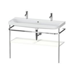 Duravit M&ouml;belwaschtisch-Kombi Happy D.2 Plus 117,5x49cm, 1 HL, m Konsole, we matt (HP4849O84840000)