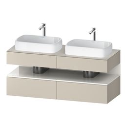 Duravit Waschtischunterschrank Qatego 140x55x60cm, w g/tau m, Pl, B bs, B (QA4767022830010)
