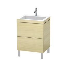 Duravit Waschtischunterschrank c-bonded L-Cube 60 x48cm, 1 HL, med. Ei, 2 Ausz., steh. (LC6936O7171)