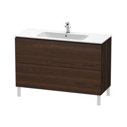 Duravit Waschtischunterschrank L-Cube 122x48,1cm, Nussb geb., 2 Ausz., stehend (LC662806969)
