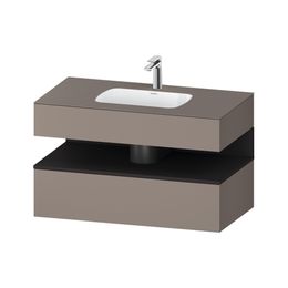 Duravit Einbauwaschtisch-M&ouml;bel-Set Qatego 100x55x60cm, gra m/ba m, Kon-WTU, B (QA4786080430010)