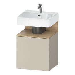 Duravit Waschtischunterschrank Qatego 49x42x64,5cm, 1 T, T l, E nat/taupe matt (QA4077L30830000)