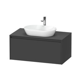 Duravit Waschtischunterschrank Ketho.2 100x55cm, gra m, Pl m 1 Ausschn, wandh&auml;ngend (K24886049490000)