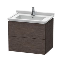 Duravit Waschtischunterschrank L-Cube 67x46,9cm, Ei dkl. geb., 2 Schub., wandh&auml;ngend (LC626407272)