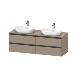 Duravit Waschtischunterschrank Ketho.2 160x55cm, B beids., lei, 4 Schub., wandh&auml;ngend (K24899B75750000)
