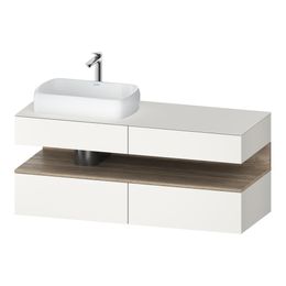 Duravit Waschtischunterschrank Qatego 140x55x60cm, E Ma/w m, Pl, B l, Nischenb (QA4765055840010)