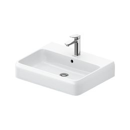 Duravit Aufsatzwaschtisch Qatego 60x47cm, w g, m HL, &Uuml;, HL, geschli. (2382600027)