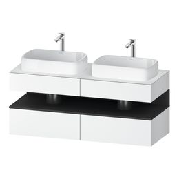 Duravit Waschtischunterschrank Qatego 140x55x60cm, gra m/we m, Pl, B bs, B (QA4767049180010)