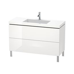 Duravit Waschtischunterschrank c-bonded L-Cube 120x48cm, 1 HL, we. hgl, 2 Ausz., steh. (LC6939O2222)