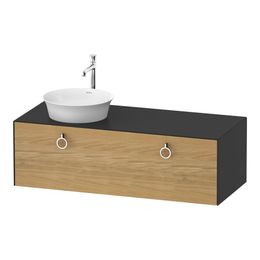 Duravit Waschtischunterschrank White Tulip 130x55cm, 1 AZ m G, B l, E Nat gra m (WT4982LH558)