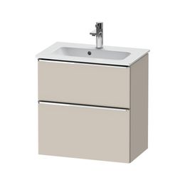 Duravit Waschtischunterschrank D-Neo Compact 61x37,2, chr/Taup m, 1 Kast, 1 A, wandh&auml;ngend (DE4368010910000)