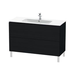 Duravit Waschtischunterschrank L-Cube 122x48,1cm, Ei sw, 2 Ausz&uuml;ge, stehend (LC662801616)