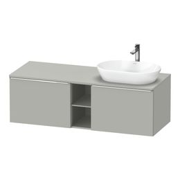 Duravit Waschtischunterschrank D-Neo 140x55cm, 2 A, 1 Pl, B re, chr/Beton ma (DE4950R10070000)
