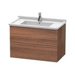 Duravit Waschtischunterschrank L-Cube 82x46,9cm, Nussb Nat, 2 Schub., wandh&auml;ngend (LC626507979)