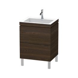 Duravit Waschtischunterschrank c-bonded L-Cube 60 x48cm, 1 HL, N geb., 2 Ausz., steh. (LC6936O6969)