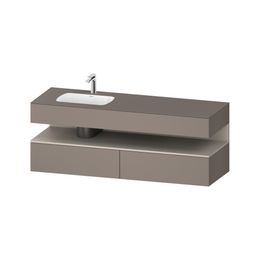 Duravit Einbauwaschtisch-M&ouml;bel-Set Qatego 160x50x60cm, Kon-WTU, B li, Tau m/bas ma (QA4795091430000)