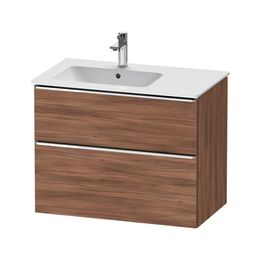 Duravit Waschtischunterschrank D-Neo 81x46,2cm, 1 Kast, B li, chr/Nussb Nat (DE4366010790000)