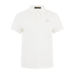 Plein Sport Damen Poloshirt "Scratch", wei&szlig;, Gr. L, Obermaterial: 95% Polyester, 5% Elasthan, Shirts