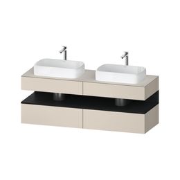 Duravit Waschtischunterschrank Qatego 160x55x60cm, E sw/tau m, Pl, B bs, B (QA4779016830010)