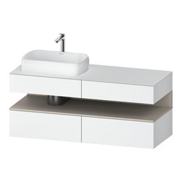 Duravit Waschtischunterschrank Qatego 140x55x60cm, T m/we m, Pl, B l, Nischenb (QA4765091180010)