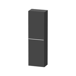 Duravit Halbhochschrank D-Neo 40x24cm, 1 T&uuml;r, 4 B&ouml;, An re, chr/Grap ma (DE1318R10490000)