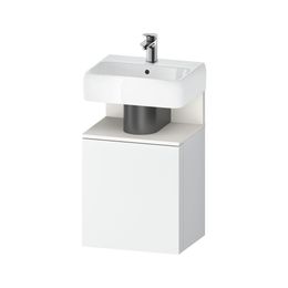 Duravit Waschtischunterschrank Qatego 44x35x64,5cm, 1 T, T li, we matt/wei&szlig; ma (QA4076L84180000)