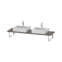 Duravit Konsole Cpmpact L-Cube 80-200x48cm, 2 A., St&auml;r 3cm, bas. ma (LC105C04343)