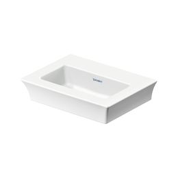 Duravit M&ouml;bel-Handwaschbecken White Tulip 45x33cm, o. &Uuml;L, m HLB, o. Hahnloch, wei&szlig; (0737450070)