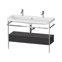 Duravit M&ouml;belwaschtisch-Kombi Happy D.2 Plus 117,5x49cm, 1 HL, m Kons, 1 Lad, gra m (HP4854O80800000)