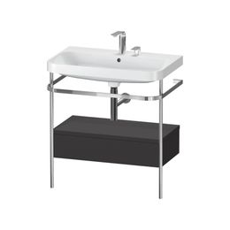 Duravit M&ouml;belwaschtisch-Kombi Happy D.2 Plus 77,5x49cm, 2 HL, gra m, m Kons, 1 Lad (HP4842E8080)