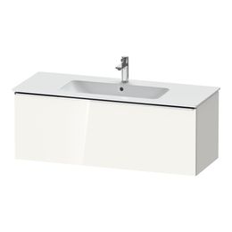 Duravit Waschtischunterschrank D-Neo 121x46,2cm, chr/we hgl, 1 Ausz., wandh&auml;ngend (DE4264010220000)