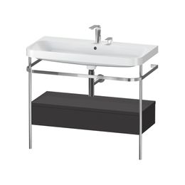 Duravit M&ouml;belwaschtisch-Kombi Happy D.2 Plus 97,5x49cm, 2 HL, gra m, m Kons, 1 Lad (HP4843E8080)
