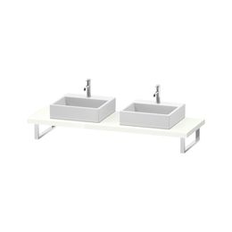 Duravit Konsole L-Cube 80-200x55cm, 2 A., St&auml;r 4.5cm, we. hgl (LC103C02222)