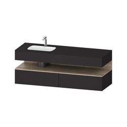 Duravit Einbauwaschtisch-M&ouml;bel-Set Qatego 160x50x60cm, Kon-WTU, B l, E Ma/Gra matt (QA4795055800000)