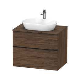 Duravit Waschtischunterschrank D-Neo 80x55cm, sw/Nuss d, 2 SBK, 1 A, 1 Pl (DE49670BD210000)