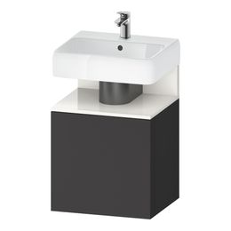 Duravit Waschtischunterschrank Qatego 49x42x64,5cm, 1 T, T r, w Hgl/Graphit ma (QA4077R22490000)
