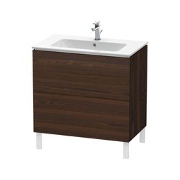Duravit Waschtischunterschrank L-Cube 82x48,1cm, Nussb geb., 2 Ausz., stehend (LC662606969)