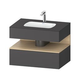 Duravit Einbauwaschtisch-M&ouml;bel-Set Qatego 80x55x60cm, E na/gra m, Kon-WTU, B (QA4785030490010)
