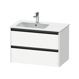 Duravit Waschtischunterschrank Ketho.2 81x48x54,9cm, f WT m Beck. li, wei&szlig; matt (K25267018180000)