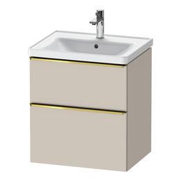 Duravit Waschtischunterschrank D-Neo 58,4x45,2x62,5cm, 1 Kast, g pol/Taupe ma (DE4359034910000)