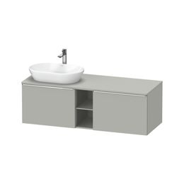 Duravit Waschtischunterschrank D-Neo 140x55cm, 2 A, 1 Pl, B li, chr/Beton ma (DE4950L10070000)