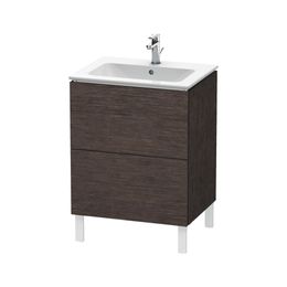 Duravit Waschtischunterschrank L-Cube 62x48,1cm, Ei dkl. geb., 2 Ausz., steh. (LC662507272)