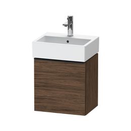 Duravit Waschtischunterschrank D-Neo 43,4x32,2x44cm, 1 T&uuml;r, An R, sw/Nuss d (DE4217RBD210000)