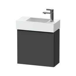 Duravit Waschtischunterschrank D-Neo 48,4x22,2x44cm, 1 T&uuml;r, An L, sw/Grap ma (DE4219LBD490000)