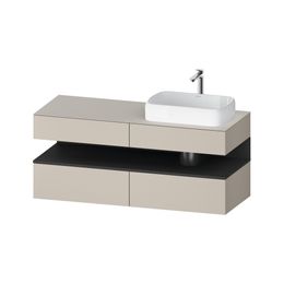 Duravit Waschtischunterschrank Qatego 140x55x60cm, gra m/ta m, Pl, B r, B (QA4766049910010)