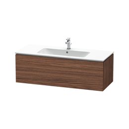 Duravit Waschtischunterschrank L-Cube 122x48,1cm, Nussb dkl., 1 Ausz., wandh&auml;ngend (LC614302121)