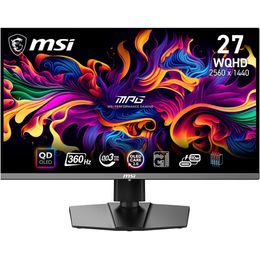 MSI OLED-Monitor "MPG 271QRX QD-OLED", Energieeffizienz: G (A-G), schwarz, B:61cm H:35,6cm T:6,9cm, Monitore