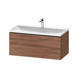 Duravit M&ouml;bel-Set L-Cube 100x48x48cm, m HL, Nussb Nat, 2 Schub. (LC6952O79790000)